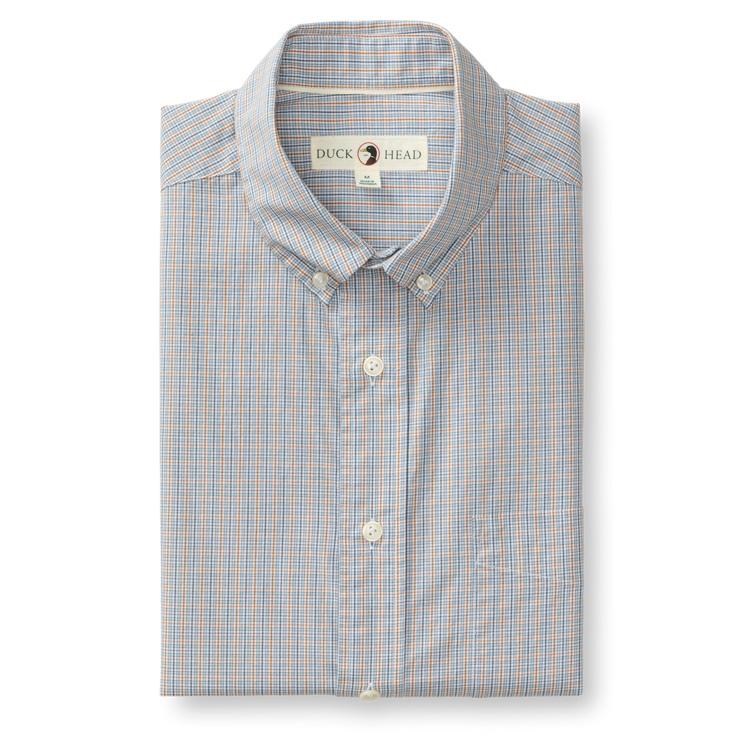 Cotton Cashmere Poplin Sport Shirt Pale Blue
